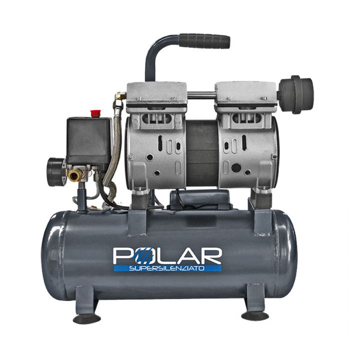 Compressore ad aria silenziato 8 lt Polar 67702 a soli € 148.5