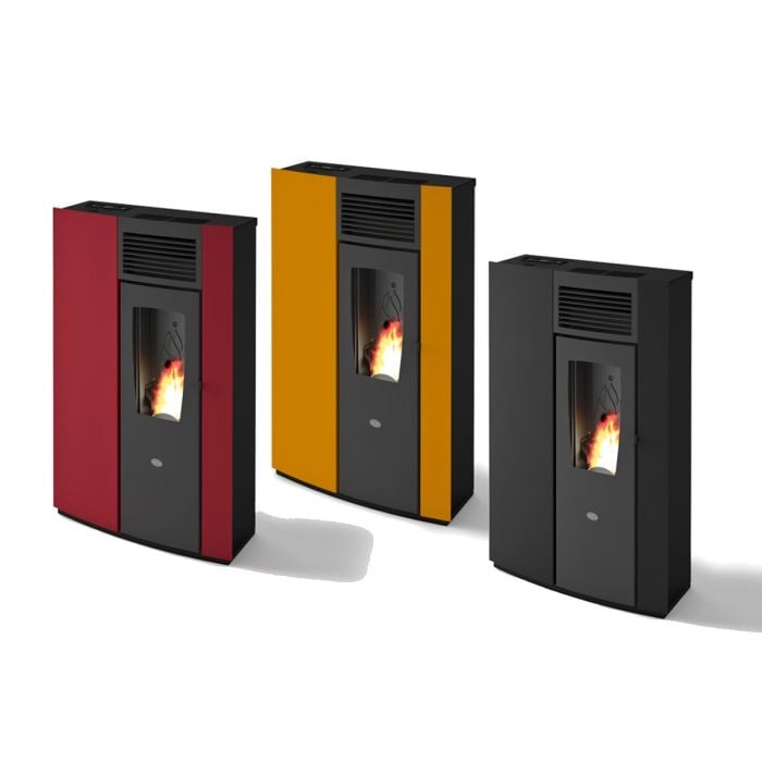 Eva Calor Perla | Stufa a pellet slim 7,5 kW a soli